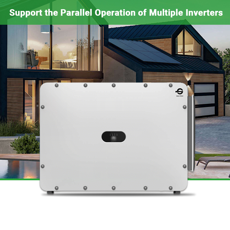 China 330kW High Voltage Three Phase Grid Tied Solar Inverter ...