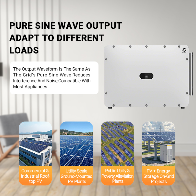 China 330kW High Voltage Three Phase Grid Tied Solar Inverter ...